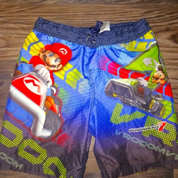 Nintendo | Swim | Super Mario Kart Nintendo Boys Swimsuit Swim Trunks ...